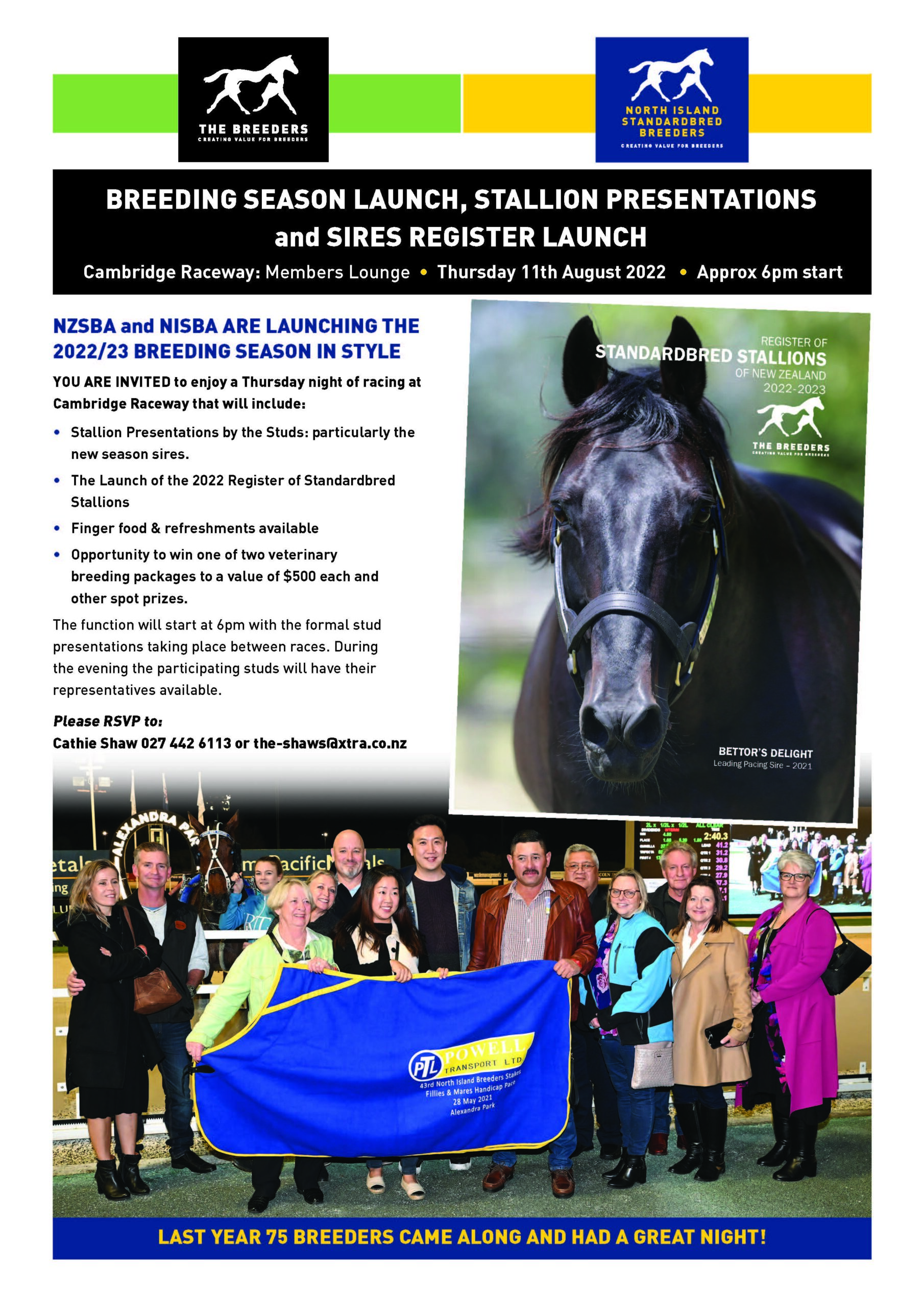 North Island Stallion Launch | News - NZSBA